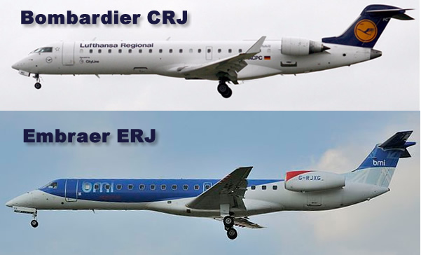 Bombardier airliners, Spotting Tips, CRJ Series, C Series, Regional Jets, and Photographs