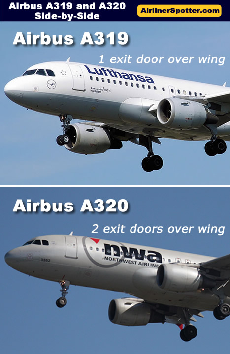 Airbus A320 Spotting Guide, A320 Family Comparison Charts, A320neo, Tips for Airbus Spotters ...