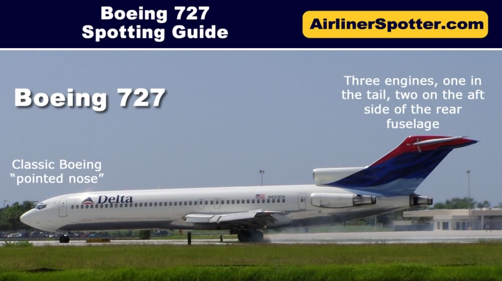 Boeing 727 Spotting Guide, Tips for Airplane Spotters, Background ...