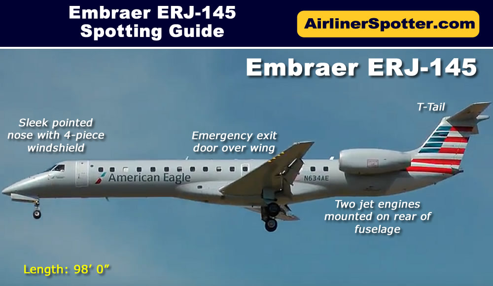 Embraer ERJ Airliner Spotting Guide, ERJ Regional Jets, Tips for ...